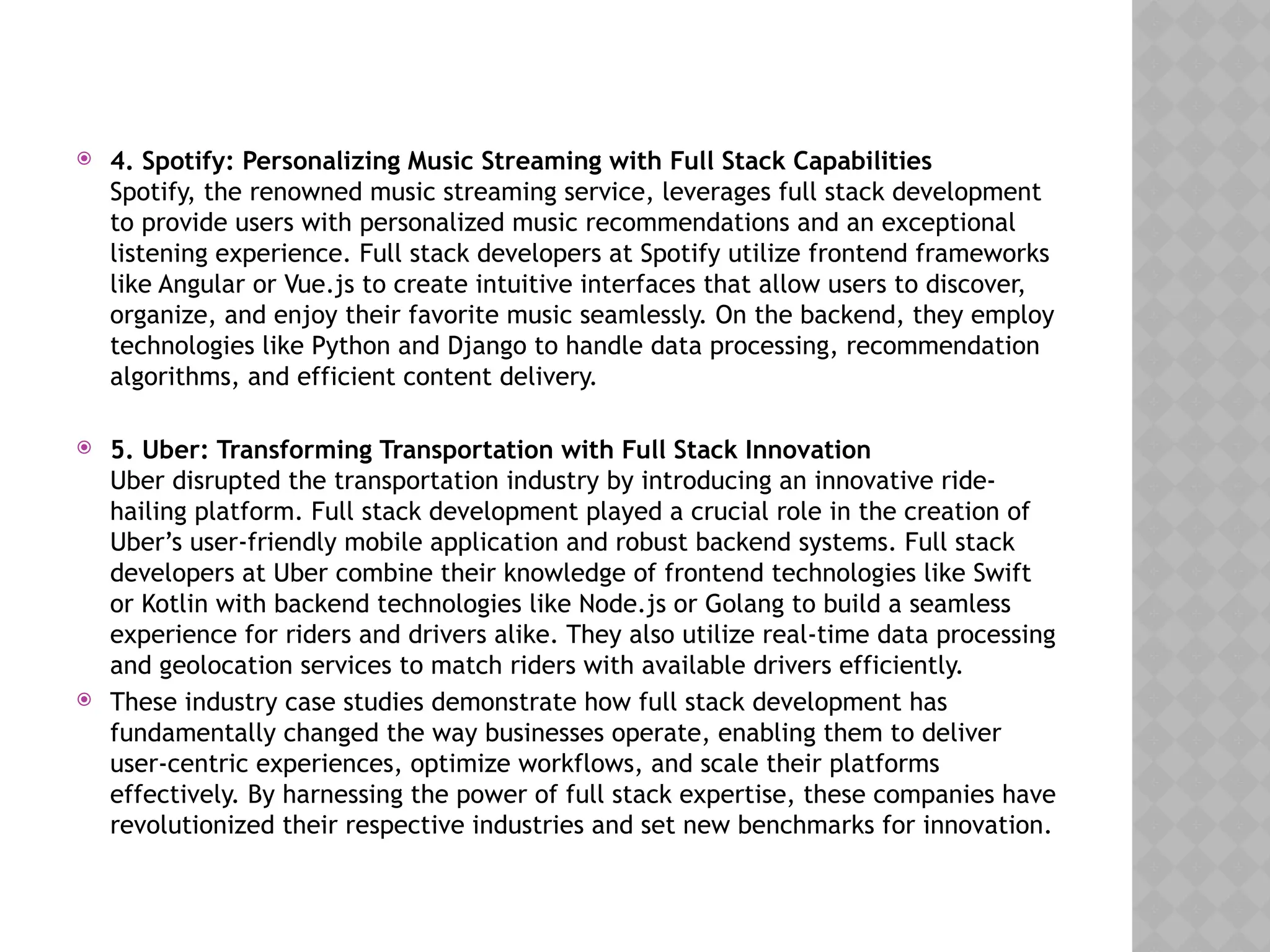 Software engineering, full stack development | PPTX | Web Development | Internet