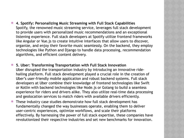 Software Engineering Full Stack Development Ppt 