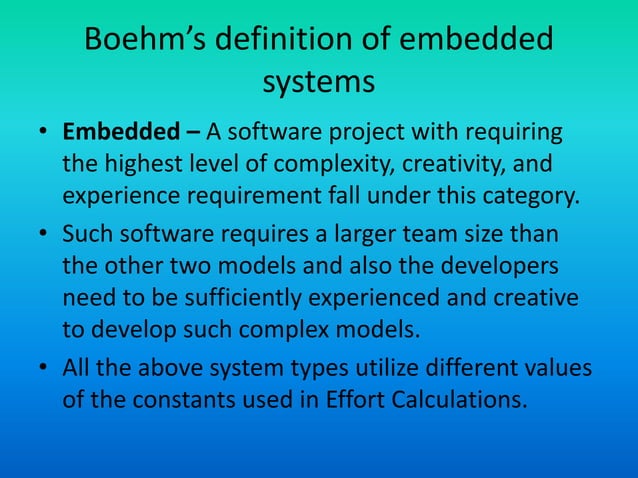 Software engineering 10 software cost estimation cocomo | PPT