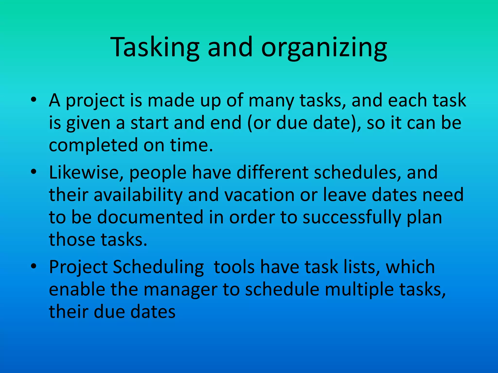 Software engineering 11 project scheduling | PPT