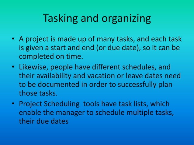 Software engineering 11 project scheduling | PPT
