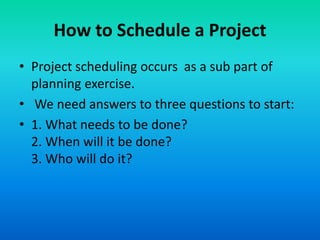 Software engineering 11 project scheduling | PPT