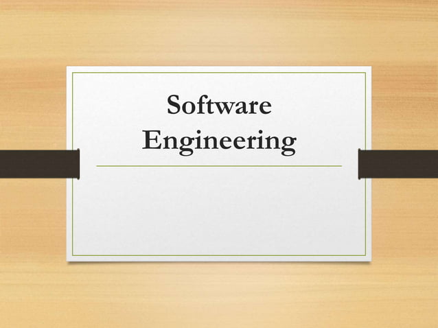 Software engineering | PPTX | Computer Software and Applications | Computing
