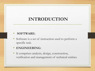 Software engineering | PPTX | Computer Software and Applications | Computing