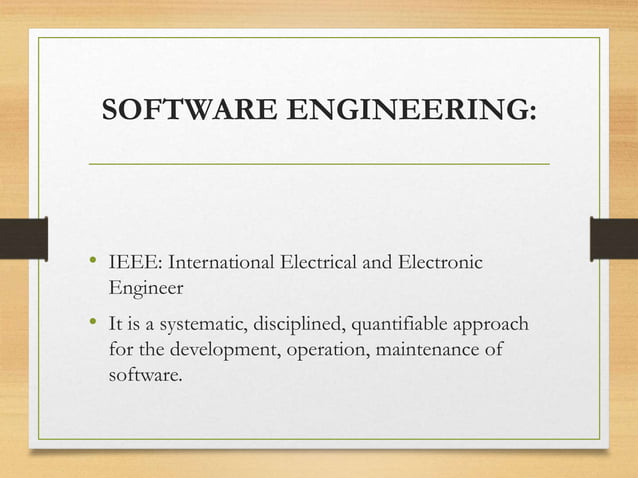 Software engineering | PPTX | Computer Software and Applications ...