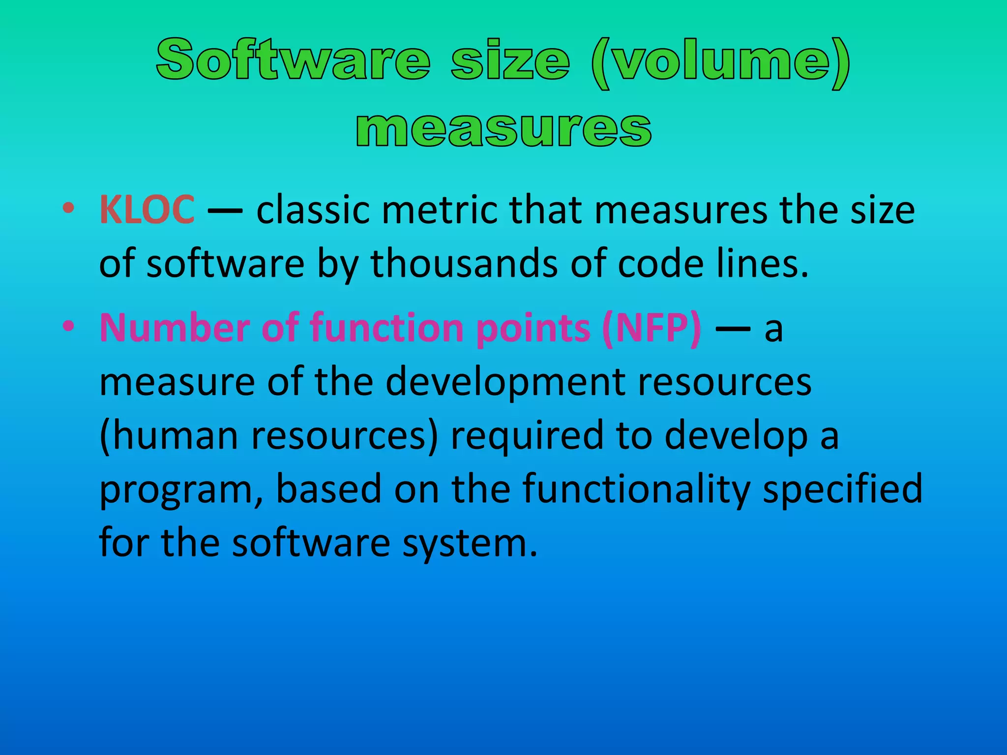 Software engineering 12 process quality metrics | PPT