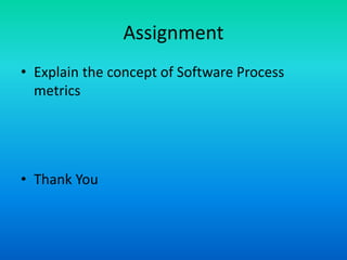 Software engineering 12 process quality metrics | PPT