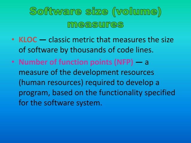 Software engineering 12 process quality metrics | PPT