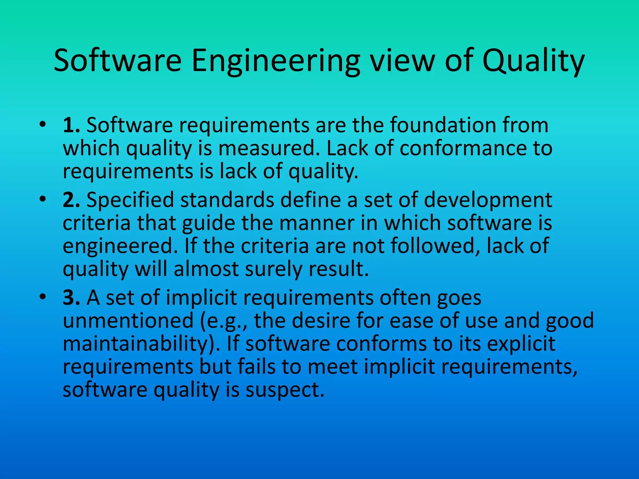 Software engineering 15 software quality assurance practices | PPT
