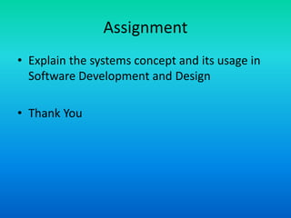 Software engineering 16 systems concepts in software design | PPTX