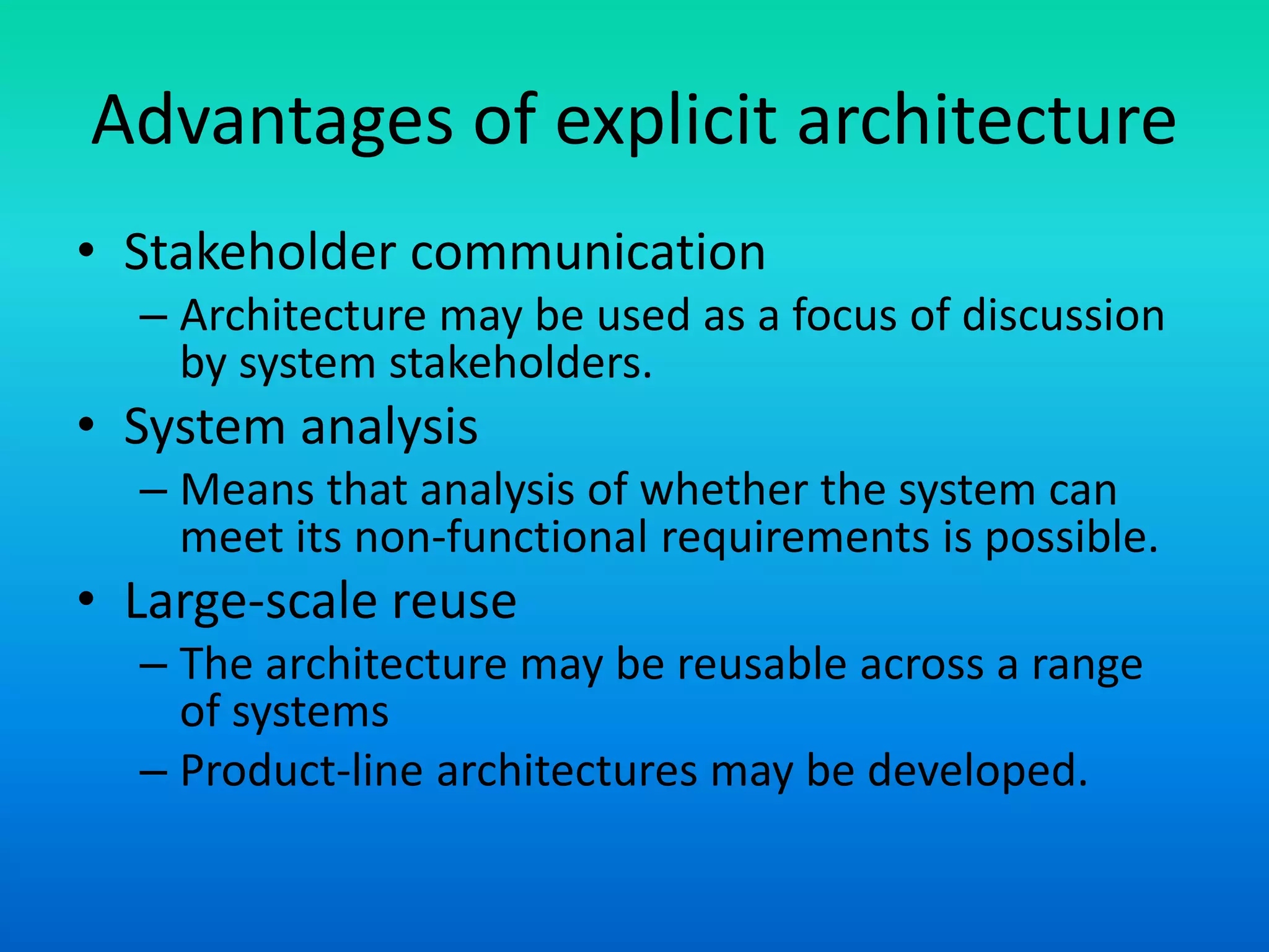 Software engineering 17 architectural design | PPT
