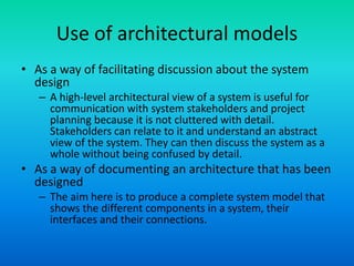 Software engineering 17 architectural design | PPT