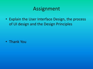 Software engineering 18 user interface design | PPT