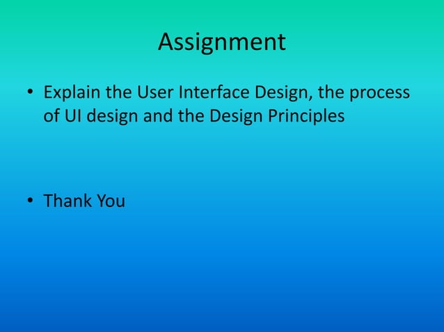 Software engineering 18 user interface design | PPT | Free Download