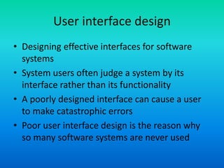 Software engineering 18 user interface design | PPT