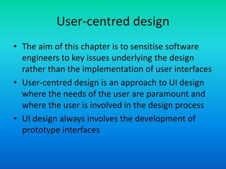 Software engineering 18 user interface design | PPT