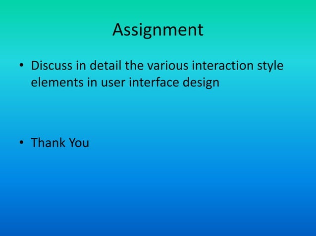 Software engineering 19 user interface design elements | PPT