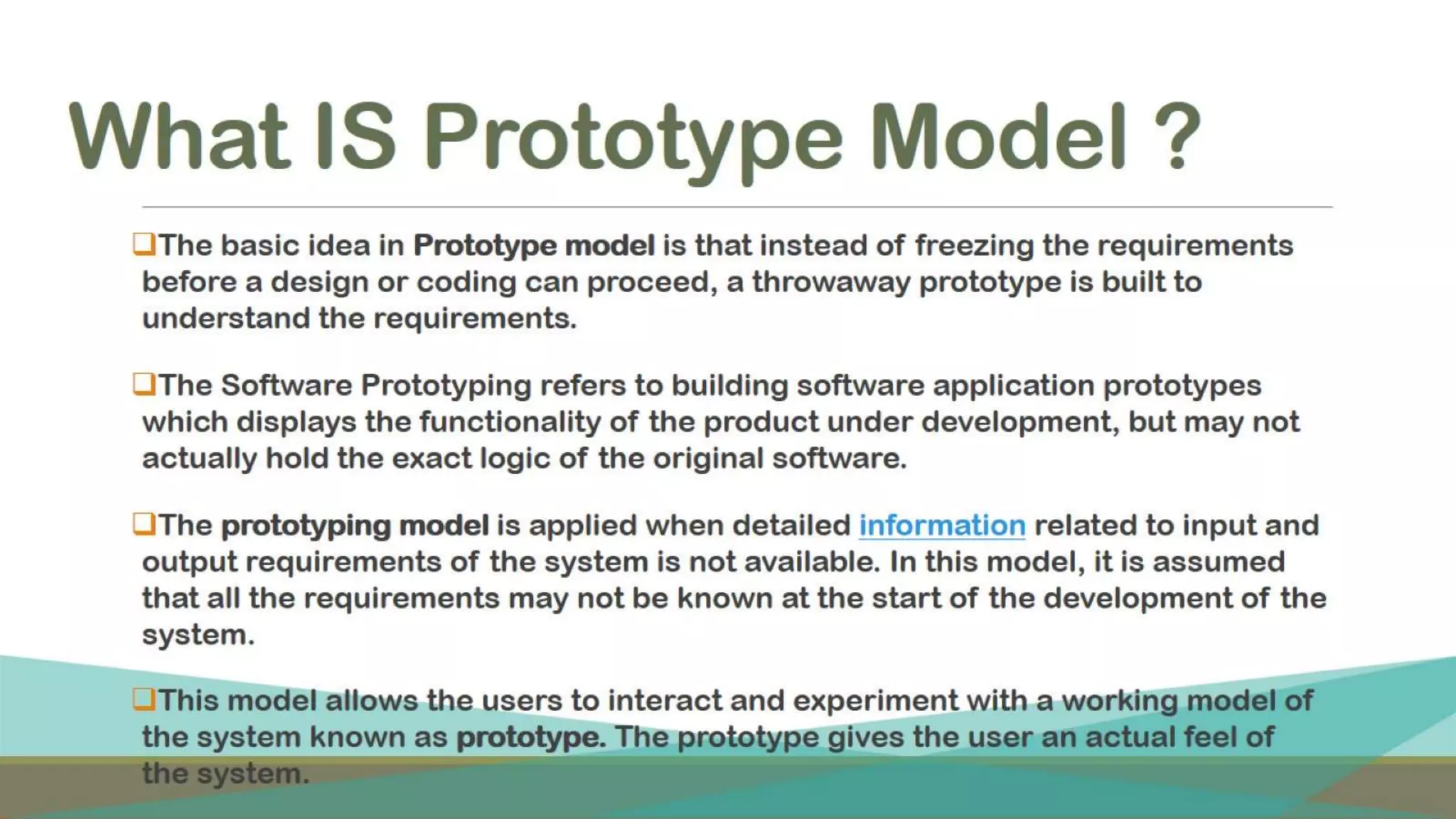 software development life cycle and SDLC Models - waterfall,prototype ...