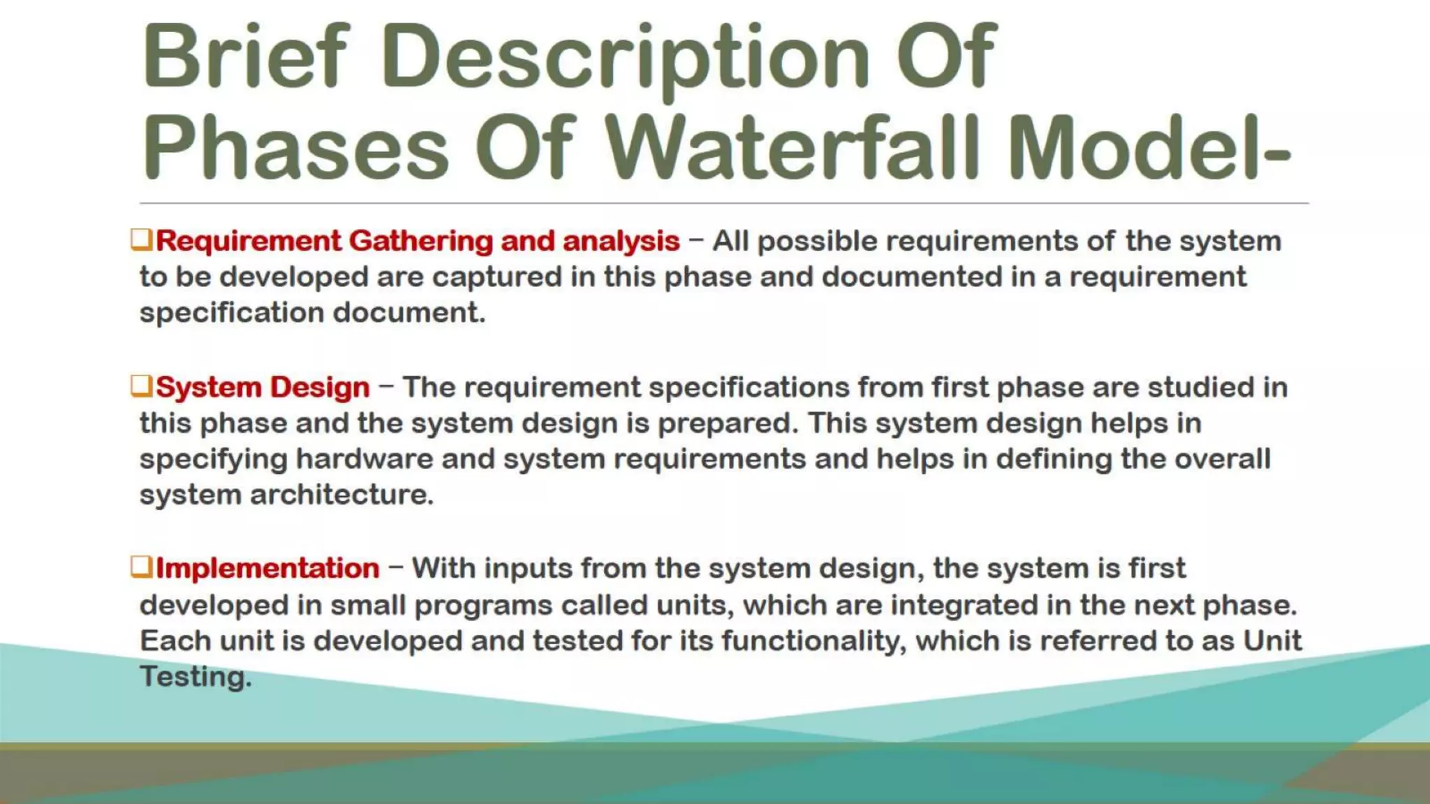 software development life cycle and SDLC Models - waterfall,prototype ...