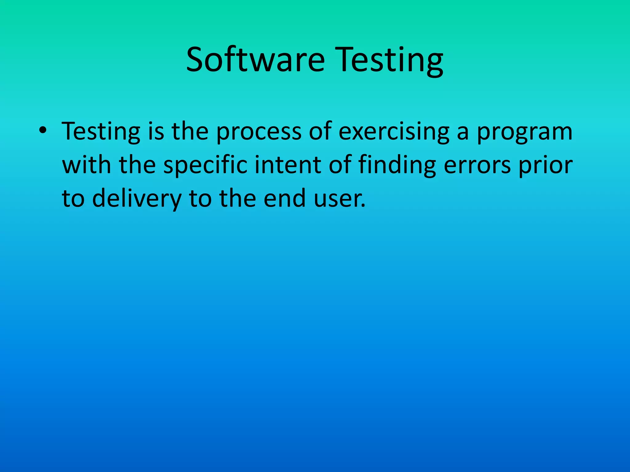 Software Engineering 20 Software Testing Ppt