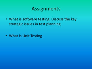 Software engineering 20 software testing | PPT