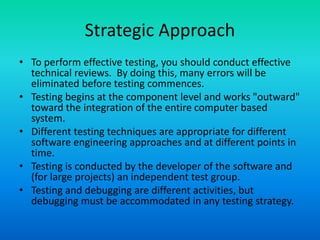 Software engineering 20 software testing | PPT