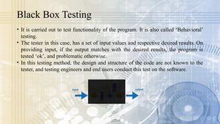 Software engineering Testing technique,test case,test suit design | PPT