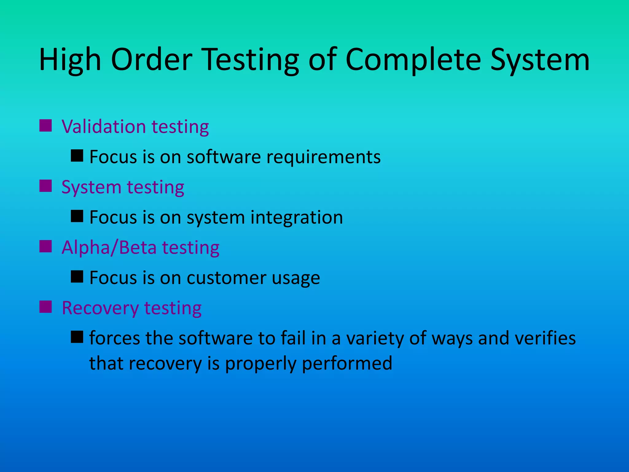 Software Engineering 21 Integration Testing Pptx