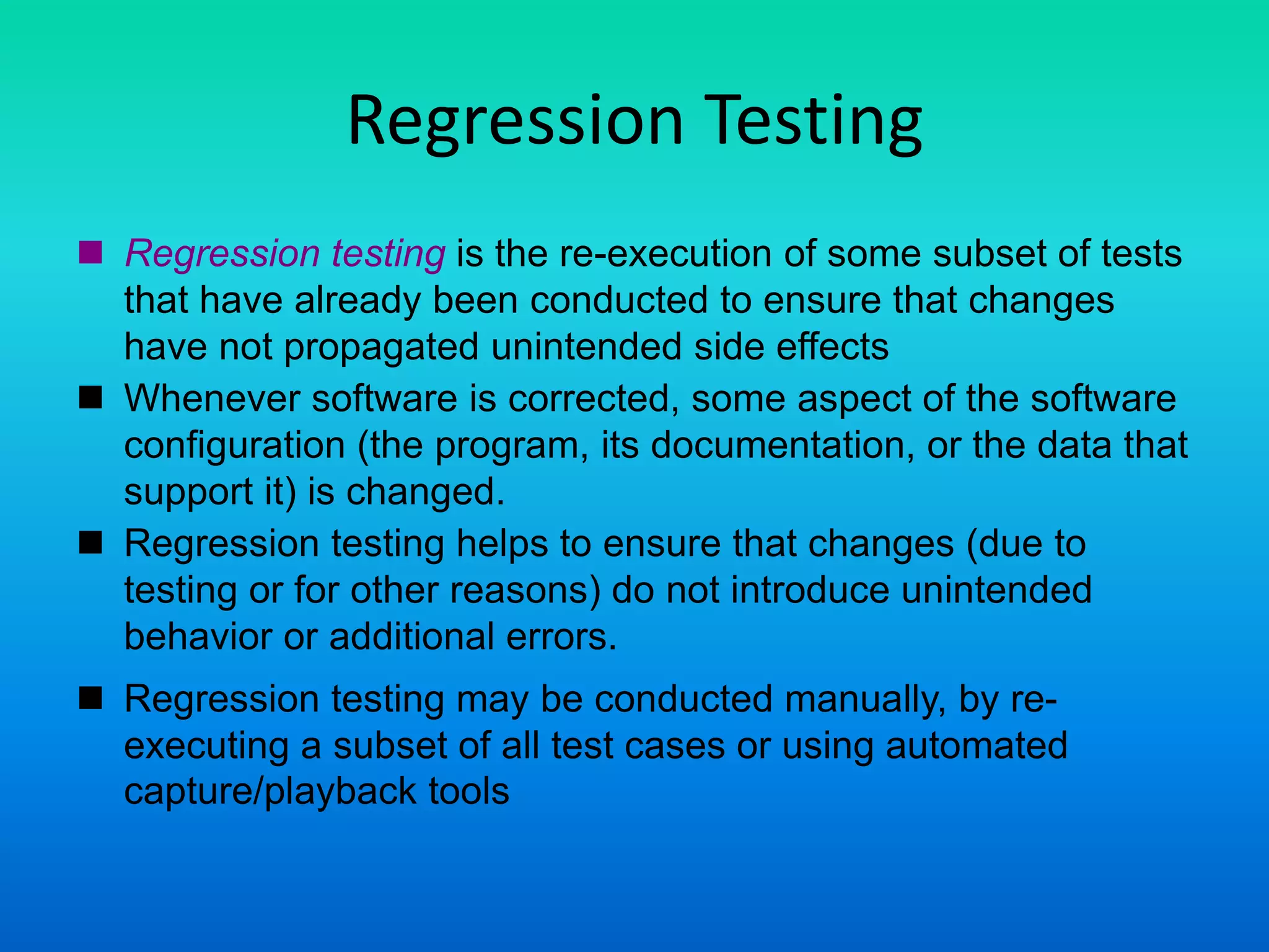Software engineering 21 integration testing | PPTX