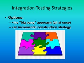 Software engineering 21 integration testing | PPTX