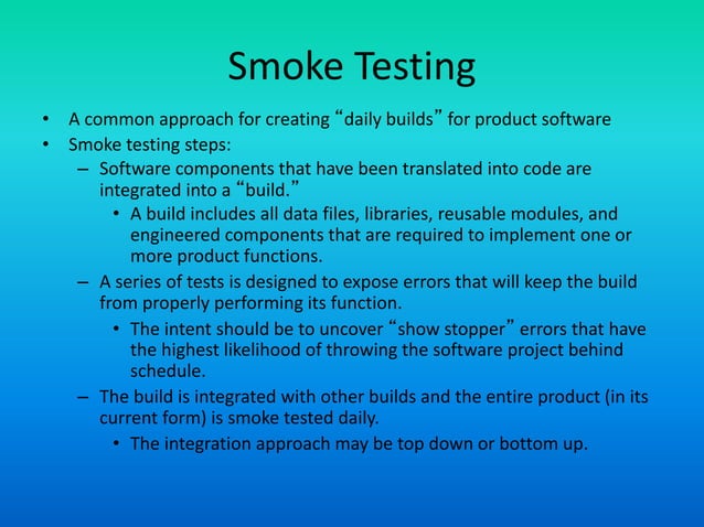 Software Engineering 21 Integration Testing Pptx