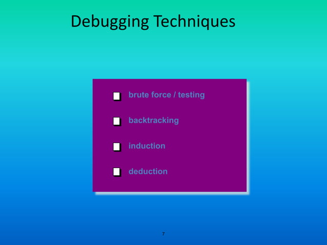 Software engineering 22 error detection and debugging | PPTX | Operating Systems | Computer ...