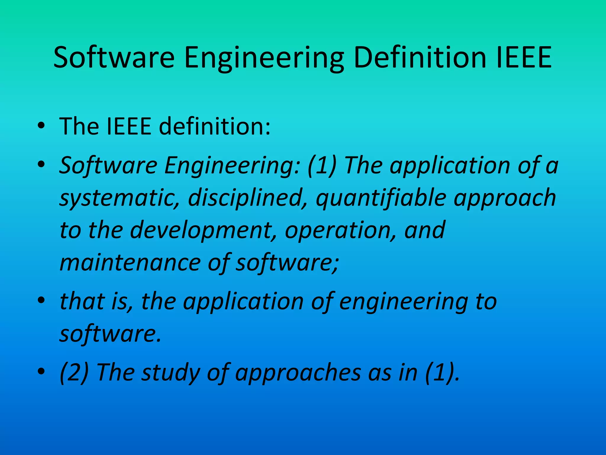 Software Engineering 2 Software Applications Ppt