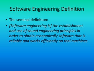 Software engineering 2 software applications | PPTX