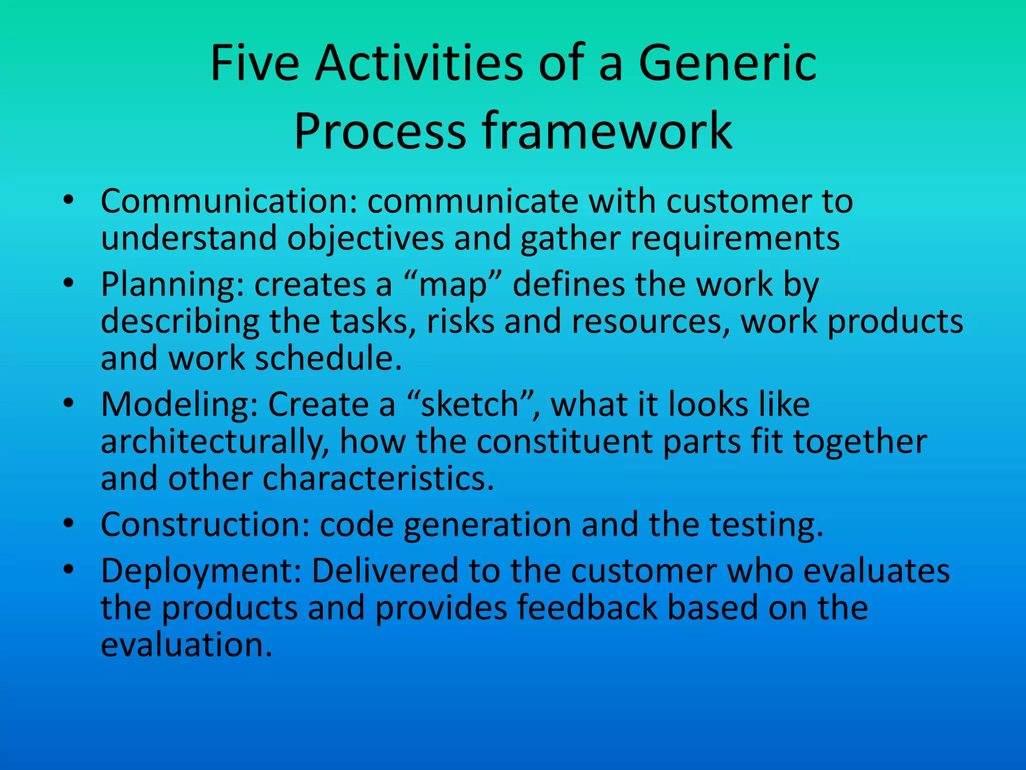 Software engineering 3 software process | PPTX | Computer Software and Applications | Computing