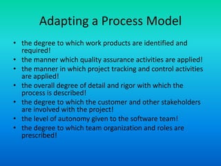 Software engineering 3 software process | PPTX | Computer Software and Applications | Computing