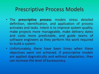 Software engineering 3 software process | PPTX | Computer Software and Applications | Computing