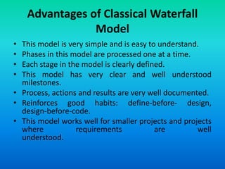 Software engineering 4 critical analysis of waterfall model | PPTX