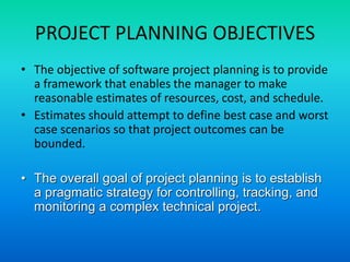 Software engineering 8 Software project planning | PPT