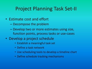 Software engineering 8 Software project planning | PPT