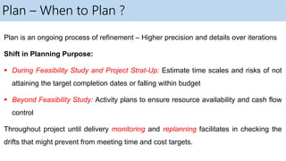 Software Engineering and Project Management - Activity Planning | PPTX