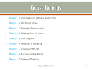Software Engineering – Course Outline | PPT