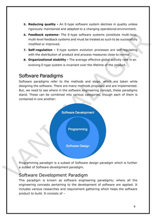 Software Engineering Digital Notes | PPTX