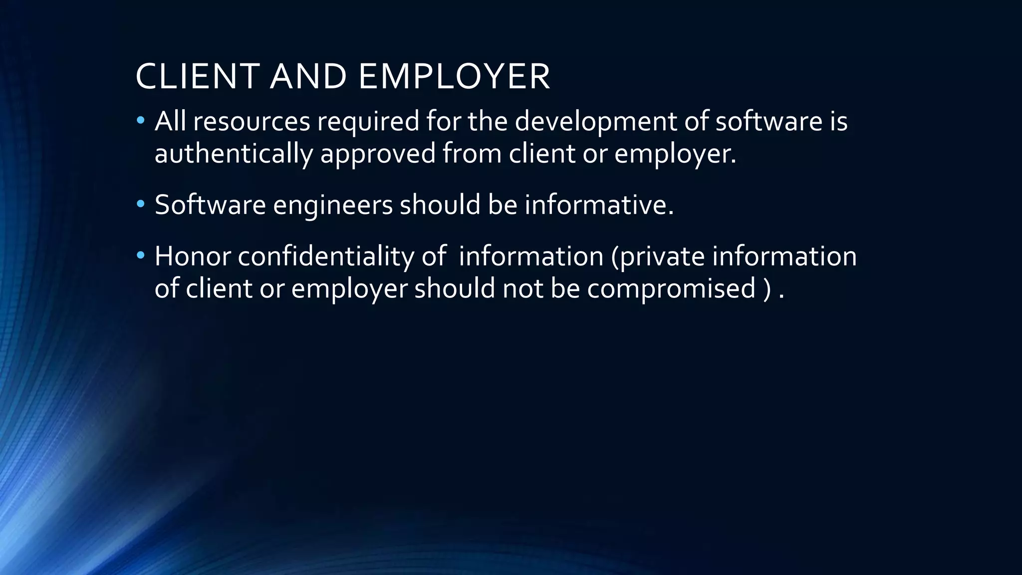 Software Engineering Ethics | PPTX