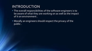 Software Engineering Ethics | PPTX
