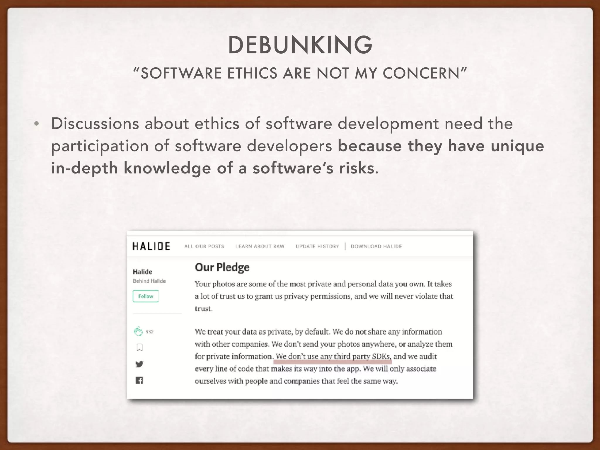 Software Engineering Ethics Myths | PDF