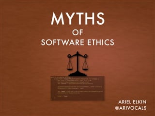 Software Engineering Ethics Myths | PDF