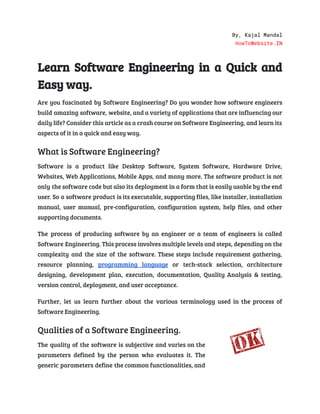 Software Engineering in a Quick and Easy way - v1.pdf