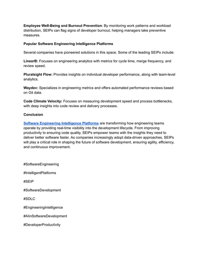 Software Engineering Intelligence Platform_ Transforming Software ...
