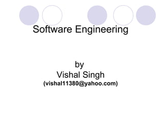 Software engineering introduction | PPT